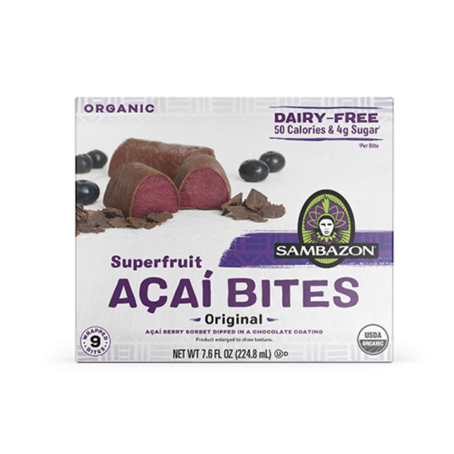 Superfruit Acai Bites - Chocolate Covered Frozen Acai | SAMBAZON